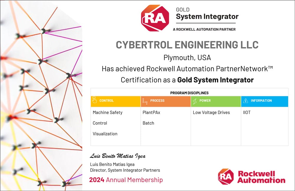 Cybertrol: A Rockwell Automation PartnerNetwork Gold System Integrator
